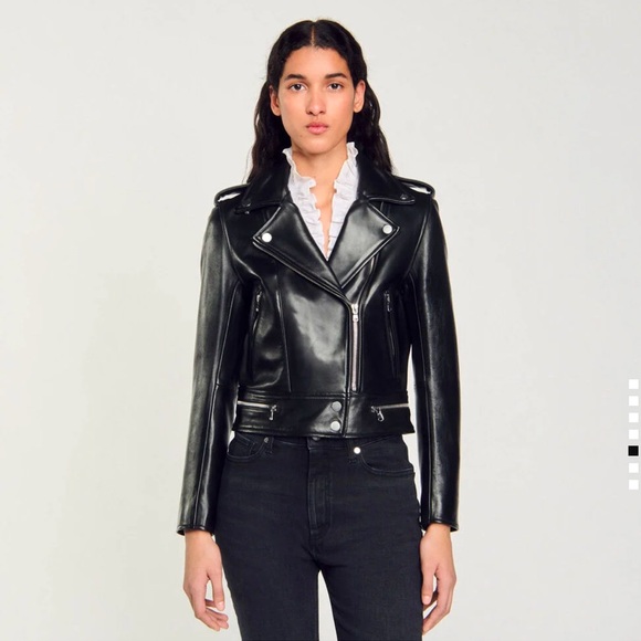 Sandro | Jackets & Coats | Sandro Leather Jacket | Poshmark